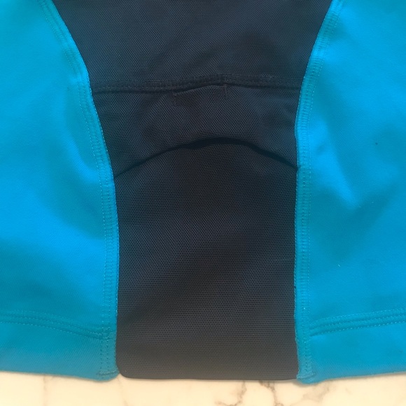 lululemon athletica | Tops | Lululemon Deep V Teal Blue And Black Tank ...